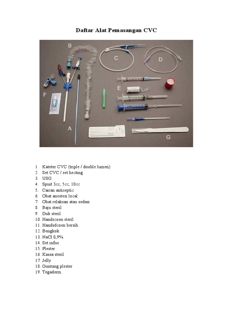 Daftar Alat Pemasangan CVC | PDF