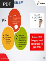 HSSE Golden Rules, Life Saving Rules, Dan Arahan Dirut | PDF