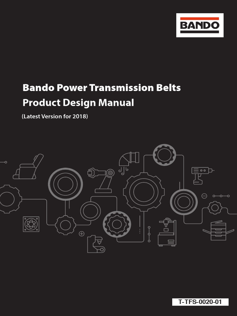 Product Design Manual Bando Power Transmission Belts: (Latest Version ...