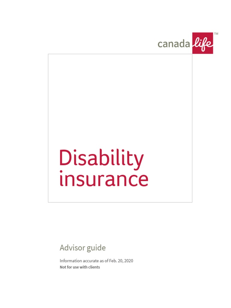 2020 - Disability Guide - CL | PDF | Underwriting | Disability Insurance