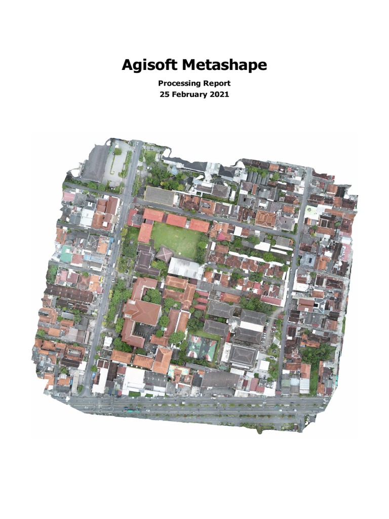 Agisoft Metashape Processing Report | PDF | Camera | Pixel