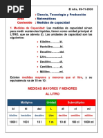 Ficha 04 Mat Medimos La Capacidad Del Recipiente | PDF