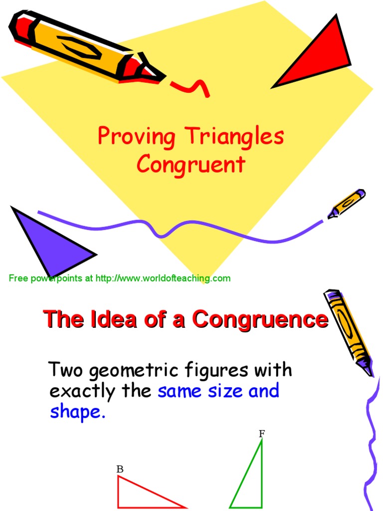 Proving Triangles Congruent | PDF | Euclidean Plane Geometry | Elementary Mathematics