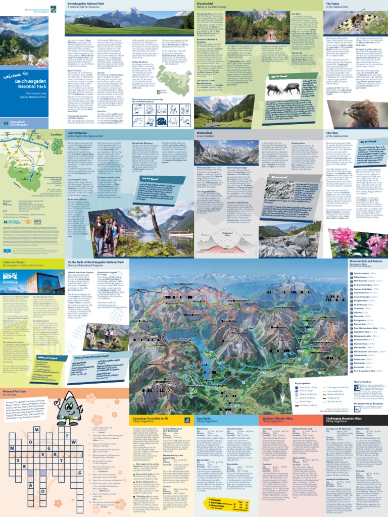 Nationalpark Flyer Englisch | PDF | Lake | Glacier