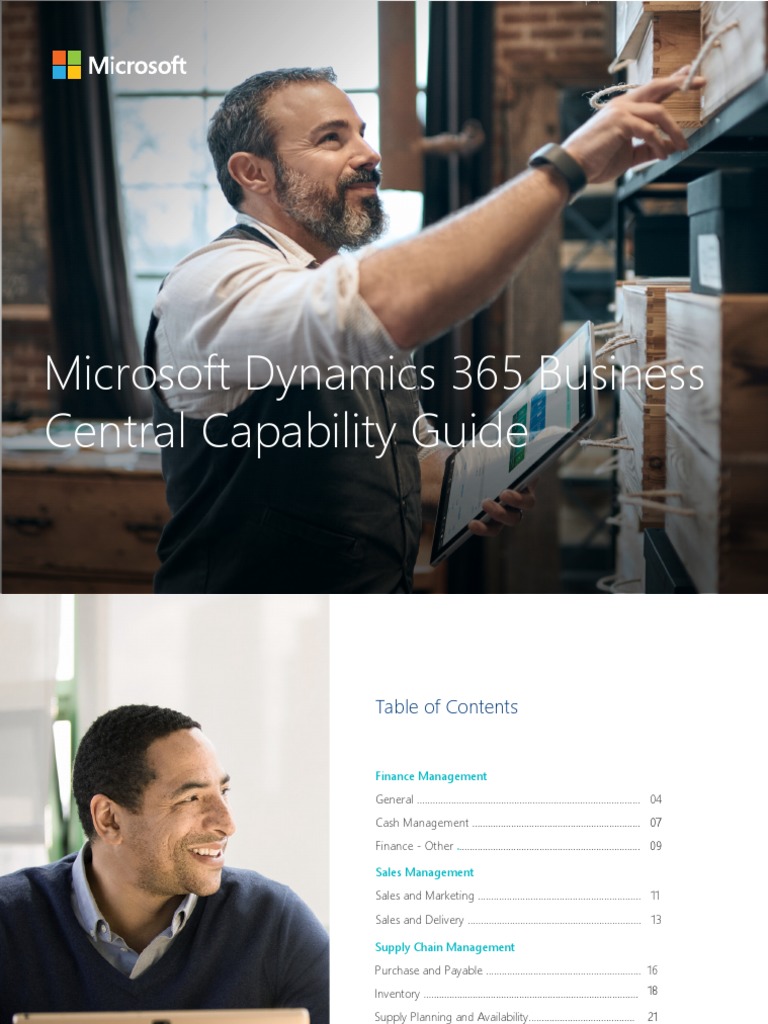 Dynamics 365 Business Central Capability Guide - En-En - Final - v2 ...