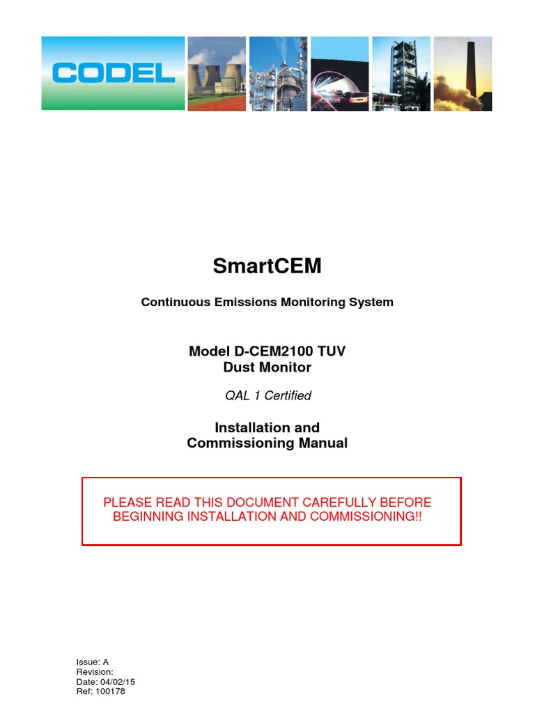DCEM 2100 TUV Installalation & Commisioning Manual | PDF | Valve | Pipe ...