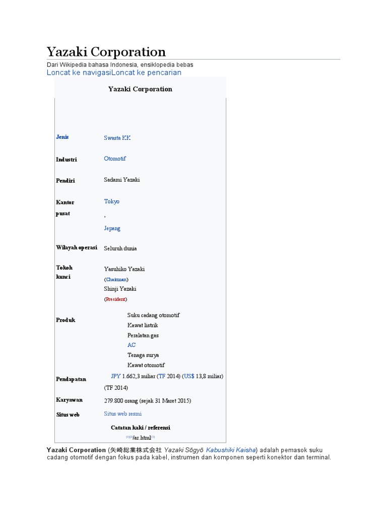 Yazaki Corporation | PDF