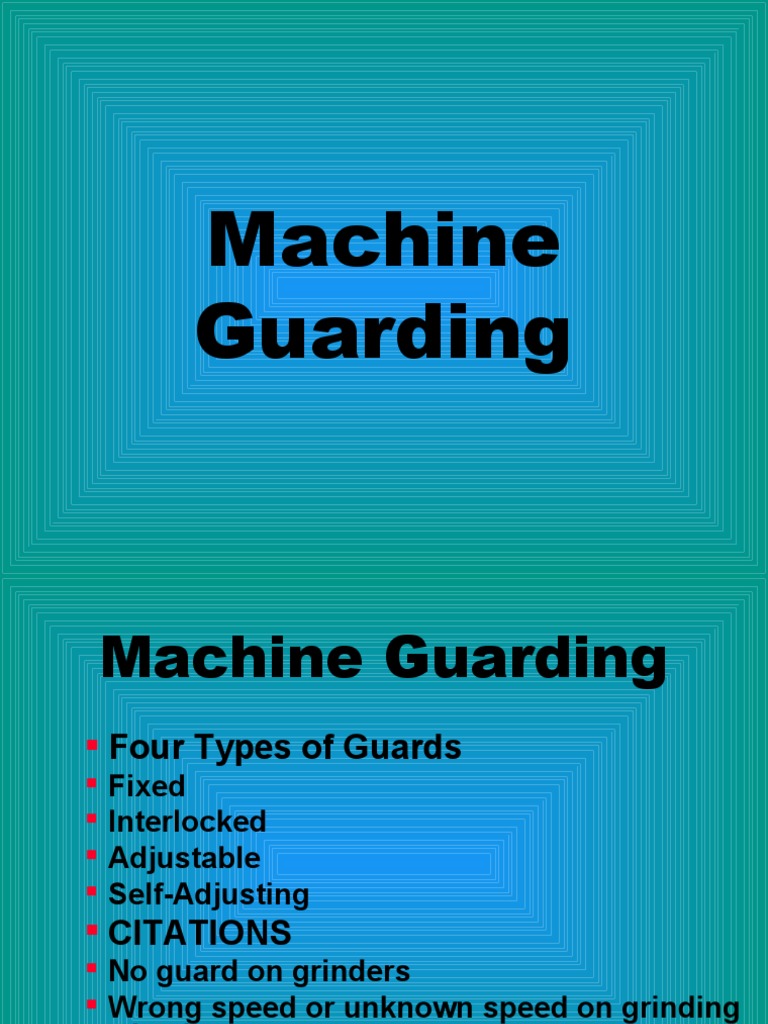 Machine Guarding 5 | Download Free PDF | Grinding (Abrasive Cutting ...