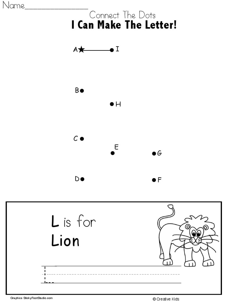 Letter L Dot To Dot | PDF