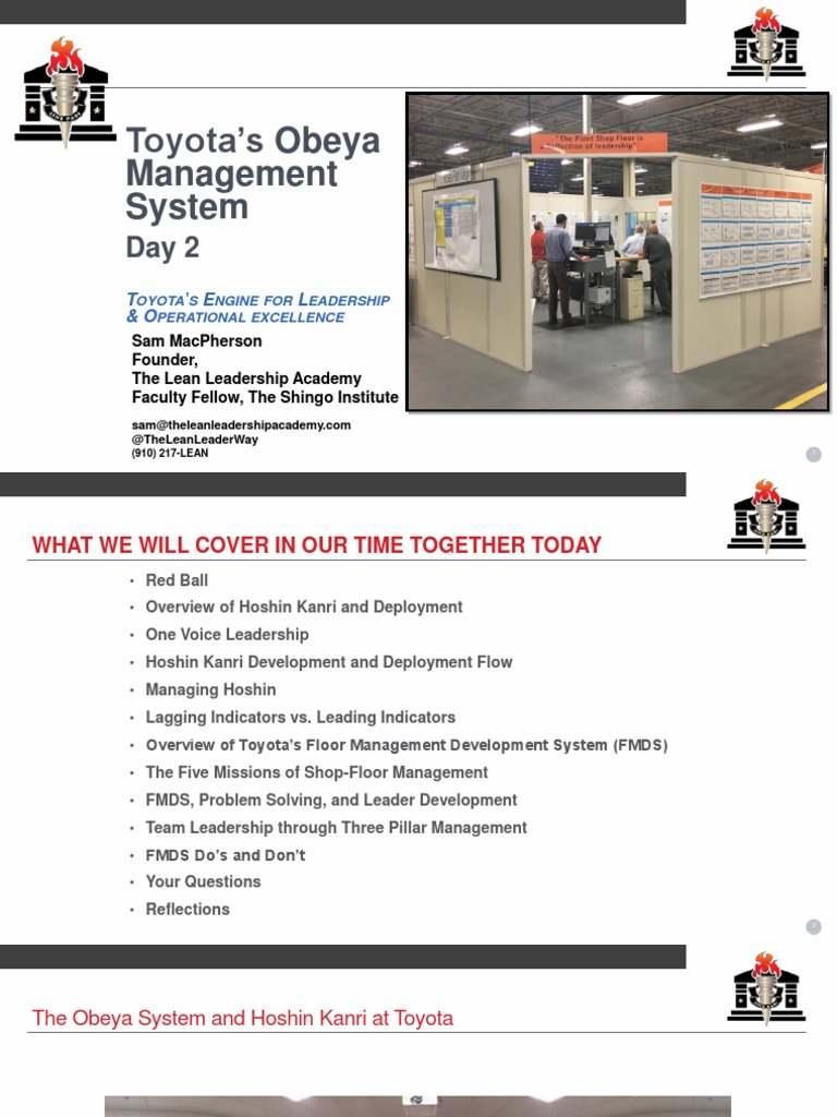 Toyota Obeya Management System | PDF | Performance Indicator | Needs ...