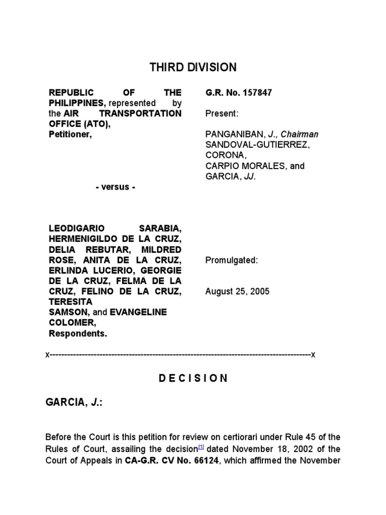Expropriation Case: ATO vs. Sarabia et al. | PDF | Eminent Domain | Lawsuit