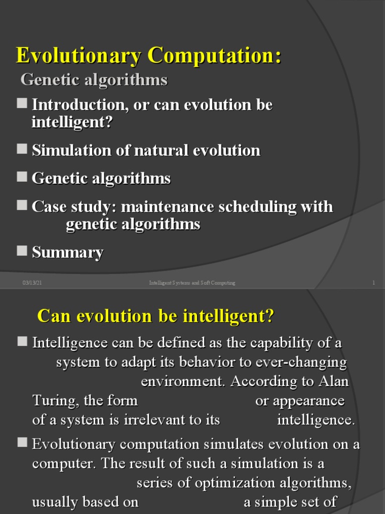 Genetic Algo | PDF | Genetic Algorithm | Evolution