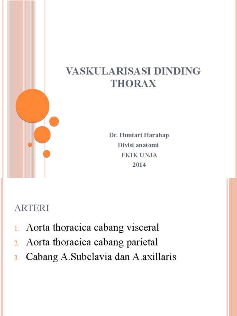 12.vaskularisasi & Innervasi Dinding Thorax | PDF