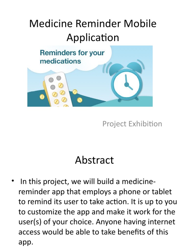 Medicine Reminder Mobile Application | PDF