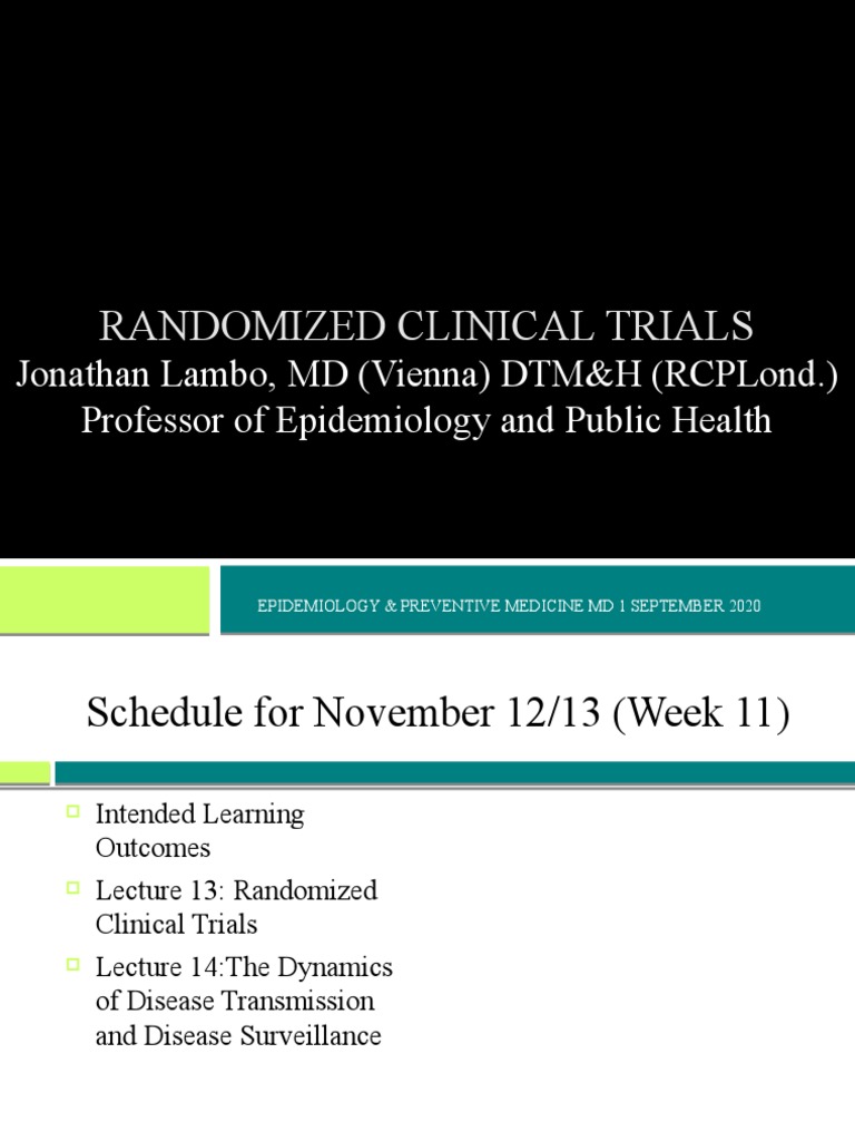 Understanding Randomized Clinical Trials | PDF | Randomized Controlled ...