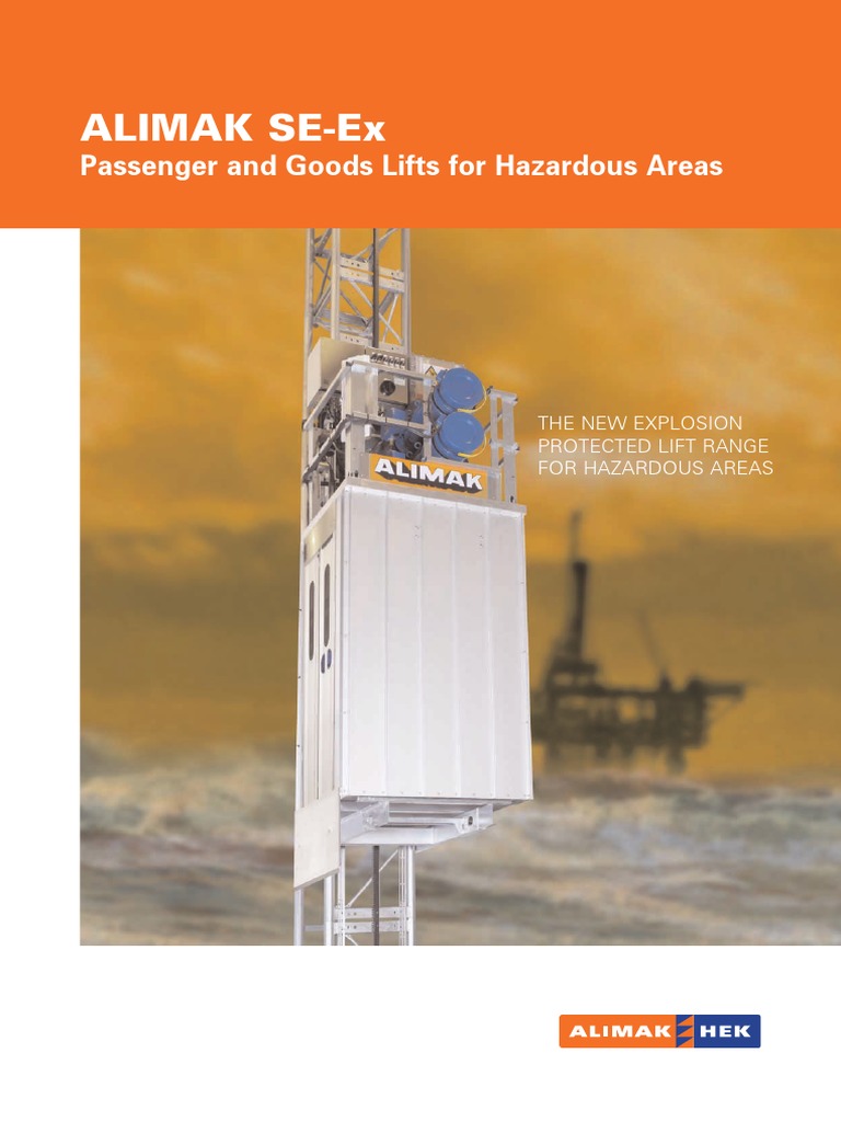 Alimak Se-Ex: Passenger and Goods Lifts For Hazardous Areas | PDF ...