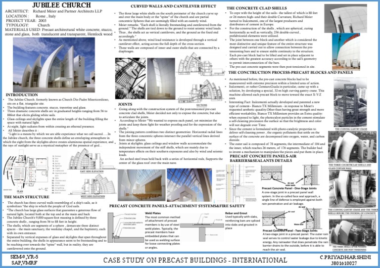 Jublie Church - Precast Building Case Study | Download Free PDF ...