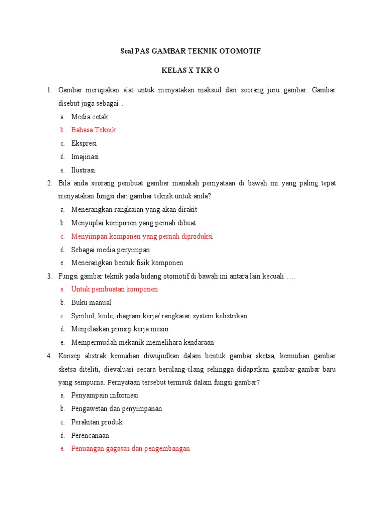 Soal GTO Semester 2 | PDF | Seni
