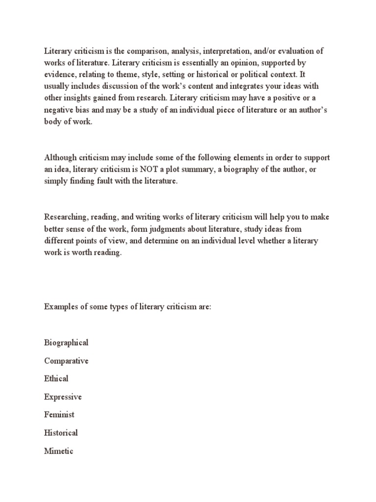 An In-Depth Look at the Purposes, Types, and Importance of Literary ...