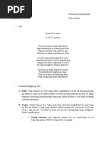 Pagsusuri NG Tula | PDF