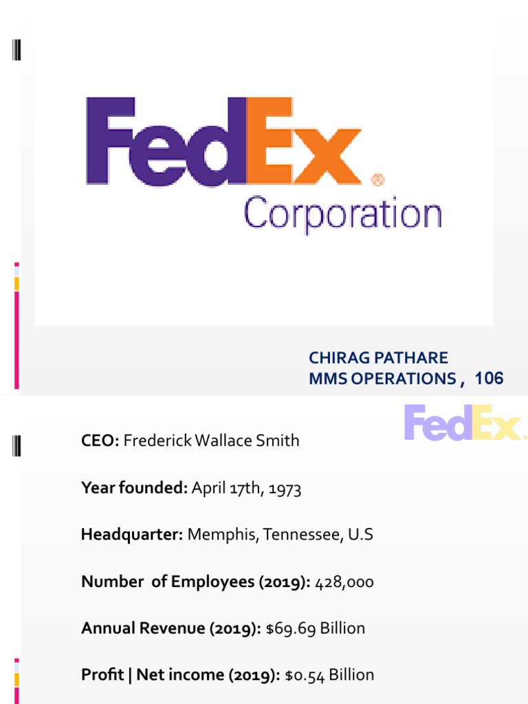 FedEx SWOT Analysis & Company Overview | PDF | Fed Ex | Supply Chain ...