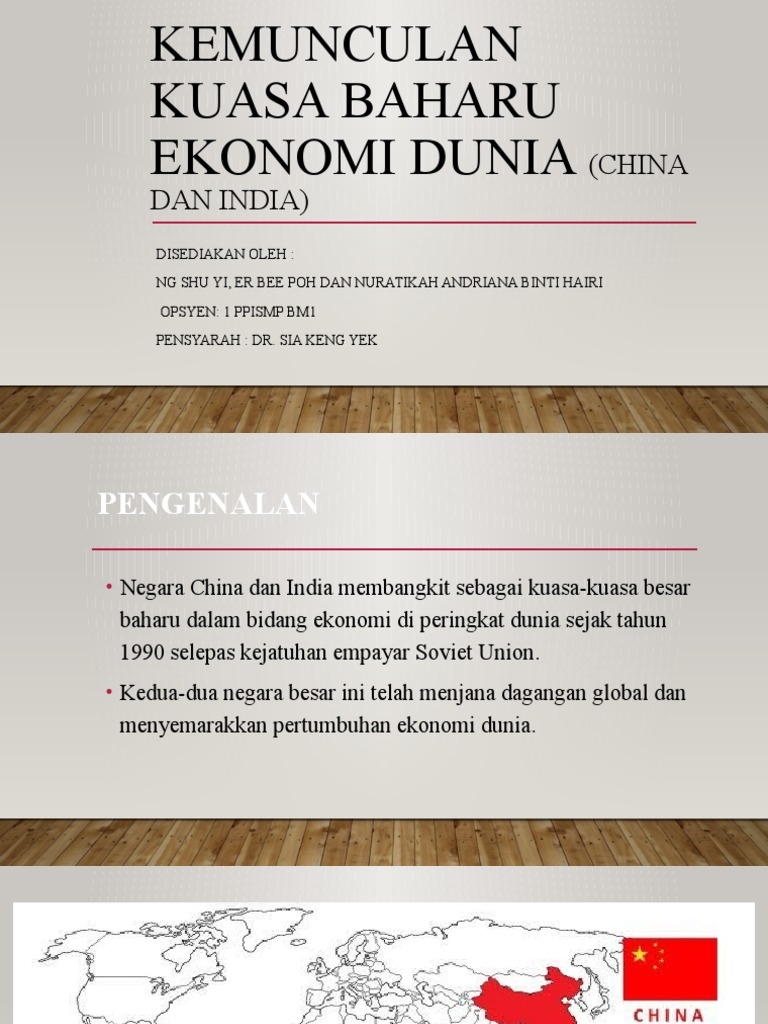 Kemunculan Kuasa Baharu Ekonomi Dunia: (China Dan India) | PDF