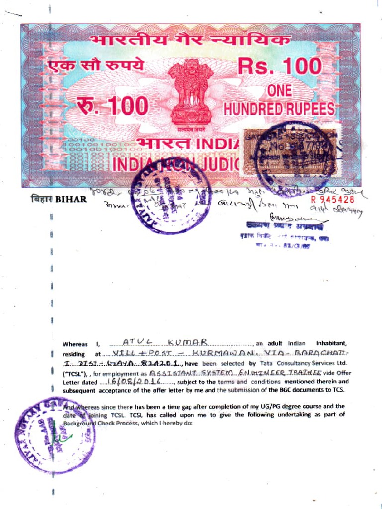 Non Creamylayer Affidavit TCS | PDF | Government | Justice