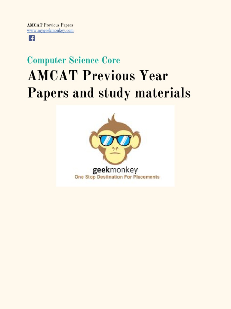 AMCAT Previous Year Papers and Study Materials: Computer Science Core | PDF | Relational Model ...