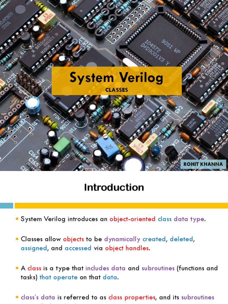 System Verilog Classes Pdf Class Computer Programming Inheritance Object Oriented 6921