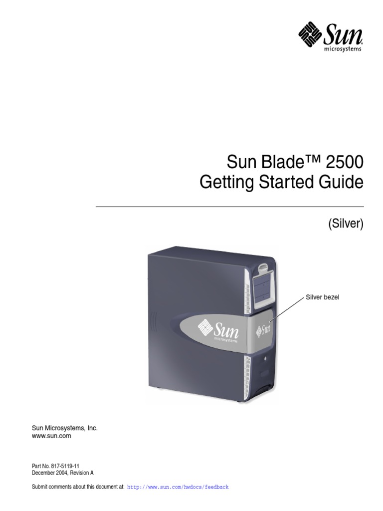 SUN Blade 2500 Startup Manual | PDF | Shell (Computing) | Usb