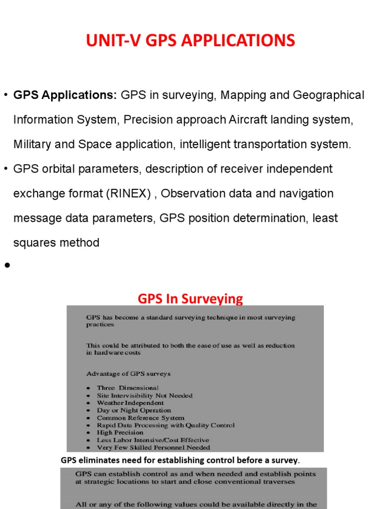 GPS Applications | PDF | Global Positioning System | Geographic ...