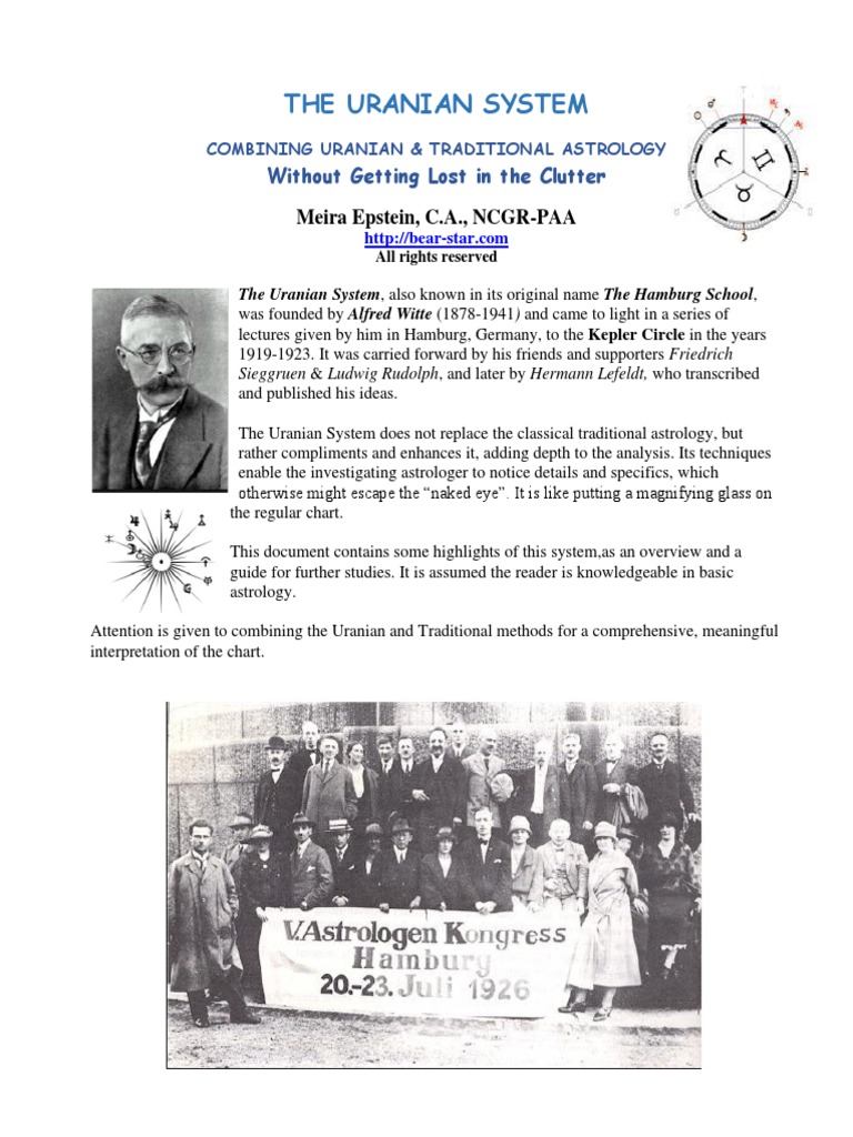 Introduction To - Uranian - Astrology | PDF | Planets In Astrology ...