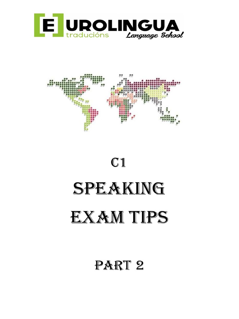C1-Speaking Exam Tips Part 2 | PDF | Test (Assessment)