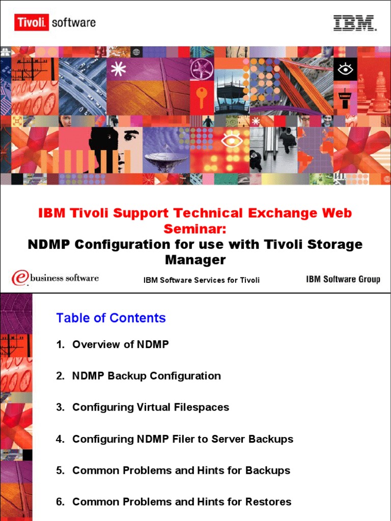 Configuring NDMP Backups and Restores with IBM Tivoli Storage Manager ...