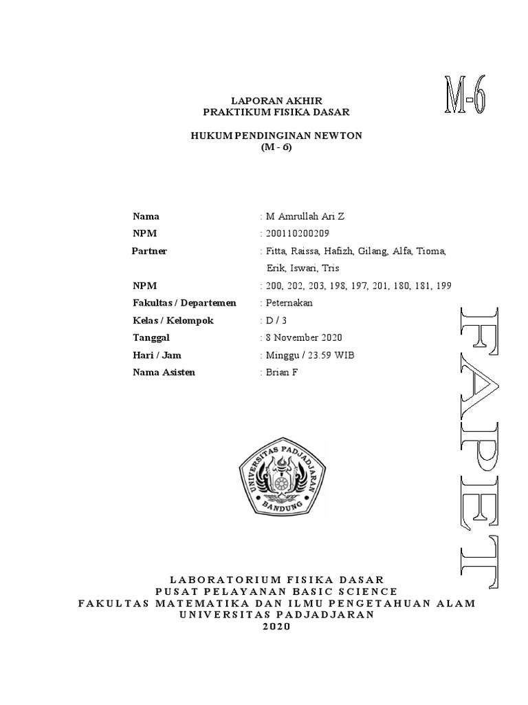 Laporan Akhir M6 | PDF