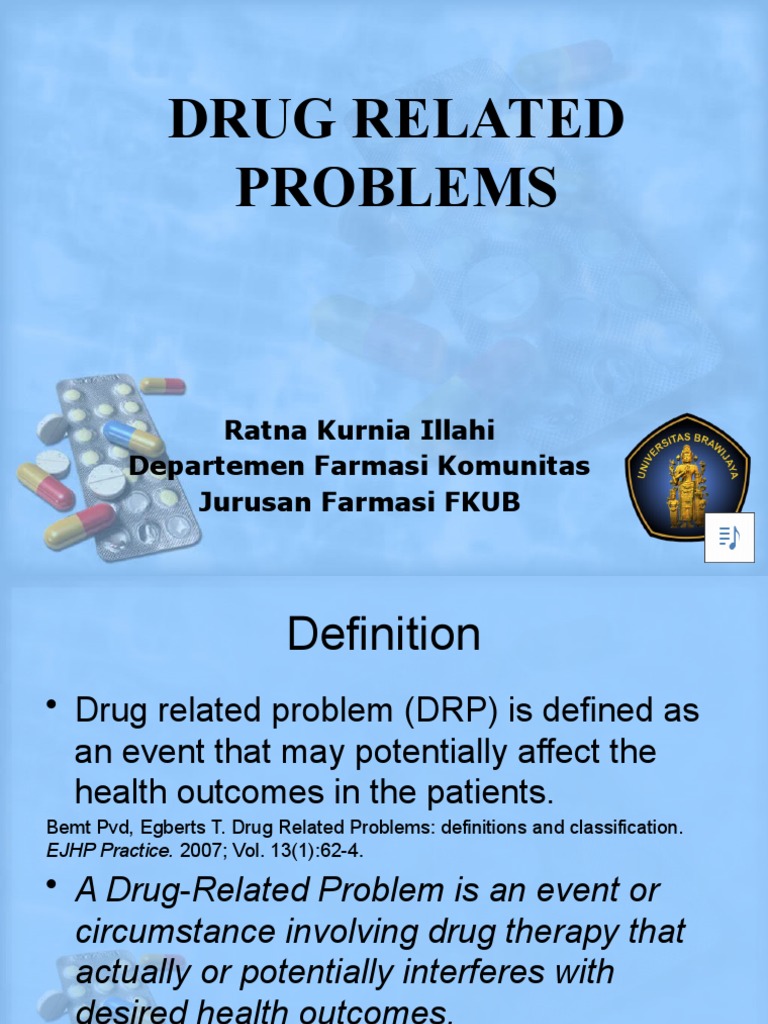 Drug Related Problems | PDF | Pharmacy | Dose (Biochemistry)