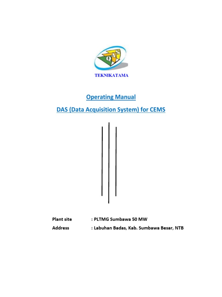 Operating Manual DAS PLTMG Sumbawa 50 MW | PDF | Scada | Ethernet