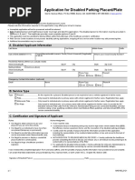 VTR-214 (Texas Handicap Placard Form) | PDF | Identity Document ...