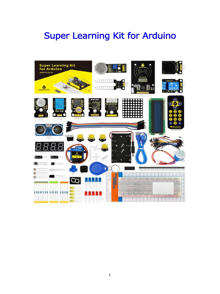 KS0077 (78,79) Super Learning Kit For Arduino | PDF | Arduino ...