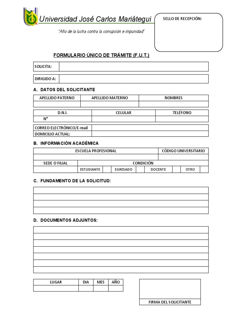 Fut Solicitud Ujcm | PDF