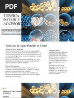 Tipos de Tubería Tríptico | PDF | Tubería (transporte de fluidos) | Materiales