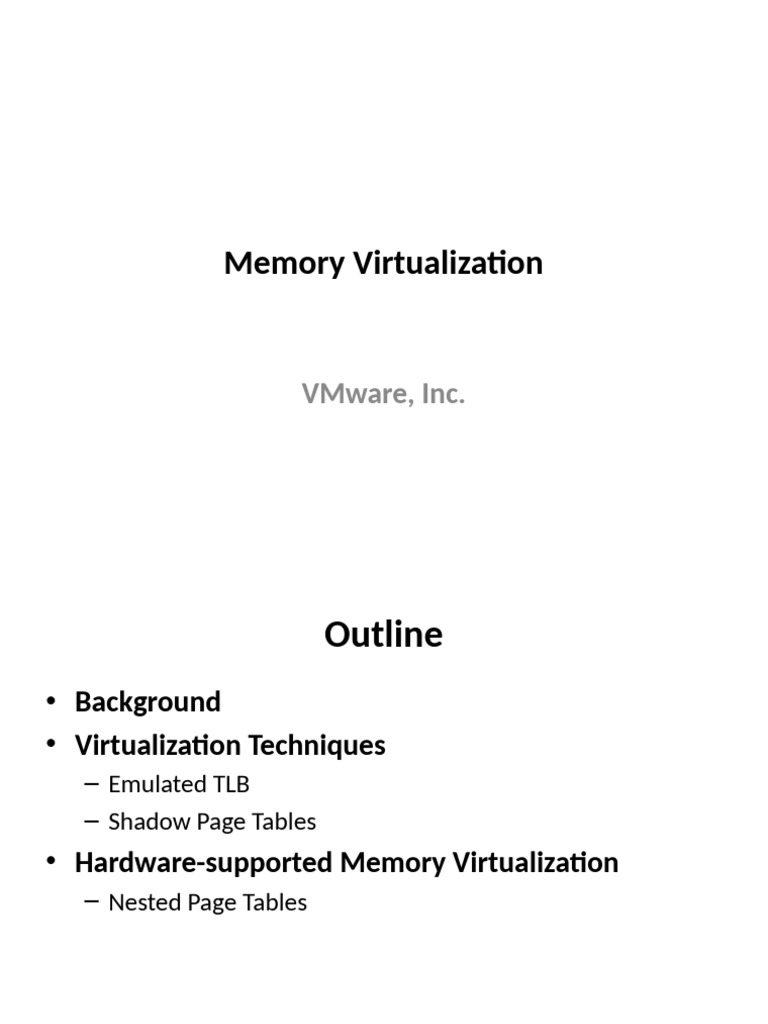 Memory Virtualization Techniques | PDF | Computer Architecture | Computer Engineering