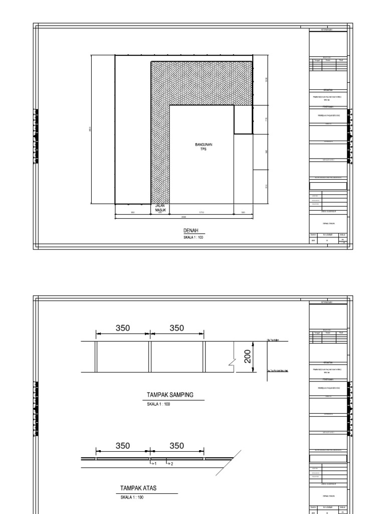 Gambar Perencanaan Pagar Keliling | PDF