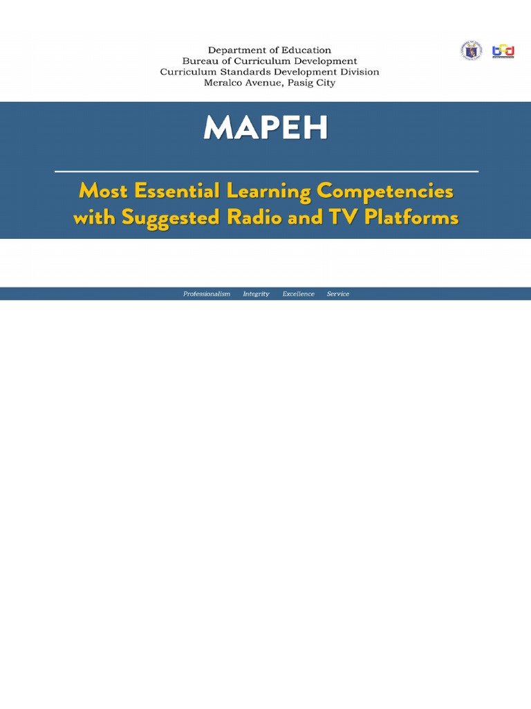 MELCs MAPEH 2nd Quarter | PDF | Pitch (Music) | Scale (Music)