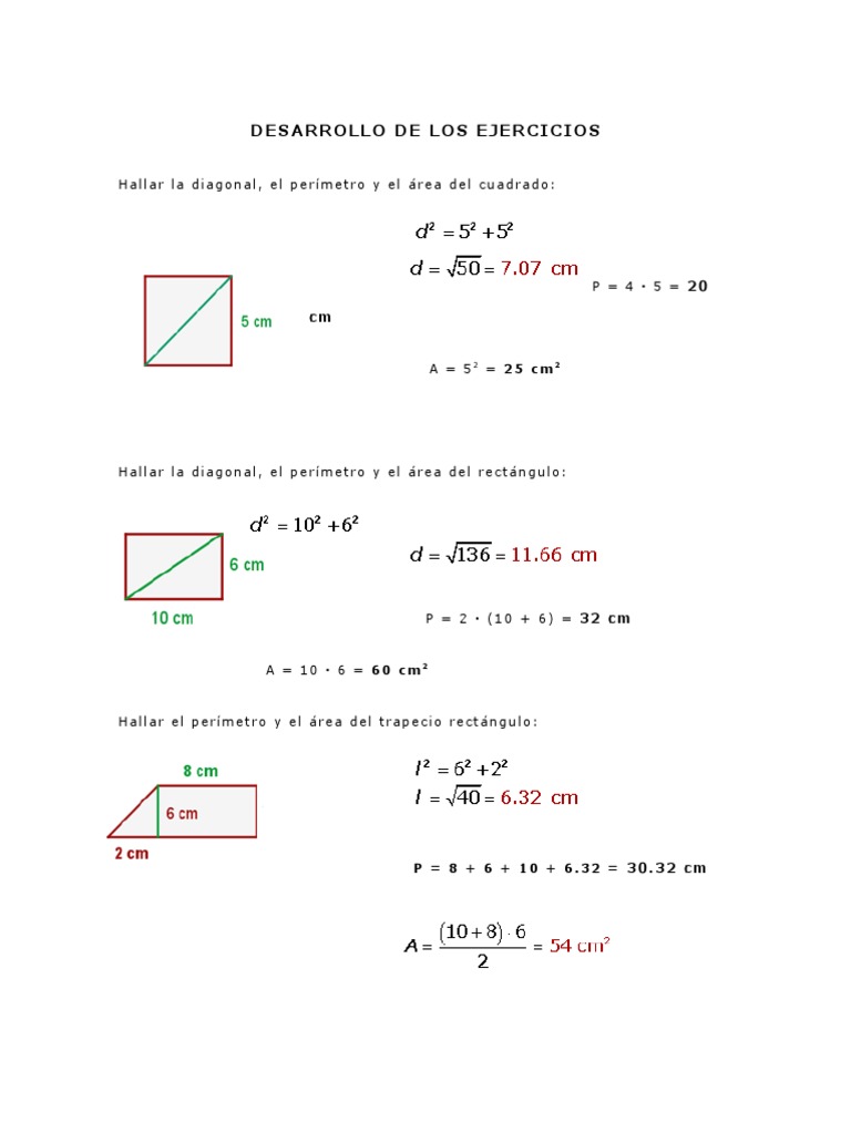 Problemas y Ejercicios de Áreas | PDF | Triángulo | Geometría euclidiana