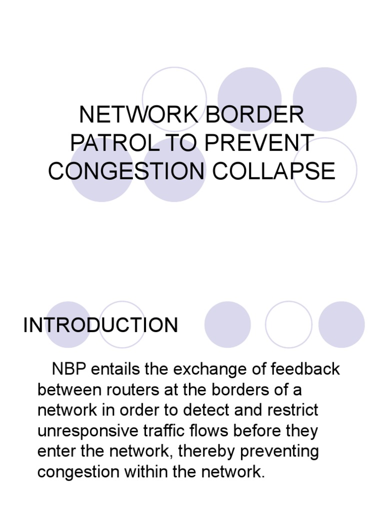 Network Border Patrol To Prevent Congestion Collapse | PDF | Network Congestion | Computer Network