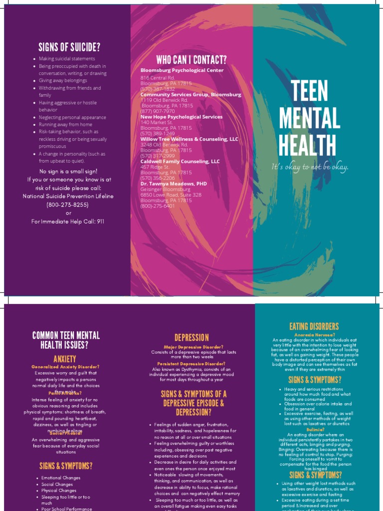Teen Mental Health | PDF | Eating Disorder | Depression (Mood)