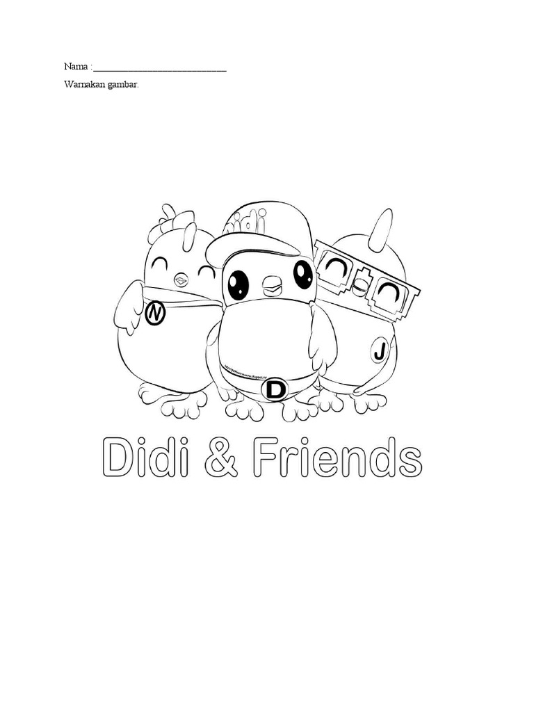 Didi N Friends Coloring | PDF