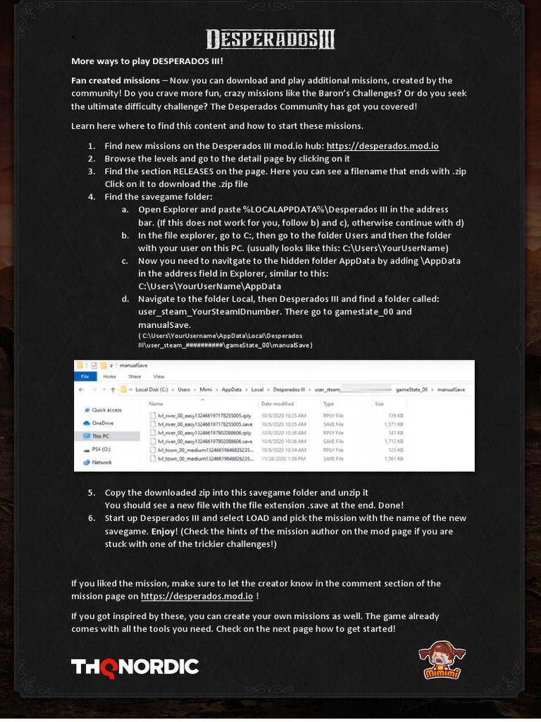 DesperadosIII Modding | PDF | Computer File | Software