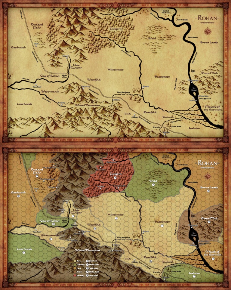 Horselords of Rohan Maps | PDF | The Lord Of The Rings | English ...